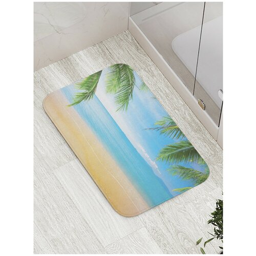 Коврик JoyArty противоскользящий "Пляж Карон" для ванной, сауны, бассейна, 77х52 см