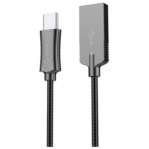 Кабель ORICO USB - USB Type-C (HTS-10-BK), 1 м, черный