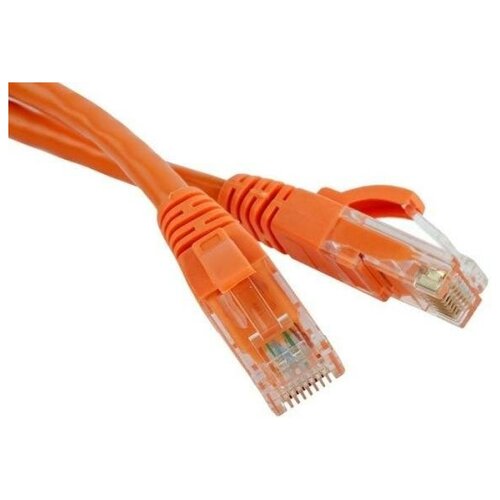 Патч-корд RJ45 - RJ45, 4 пары, UTP, категория 5е, 5 м оранжевый, LSZH, LANMASTER