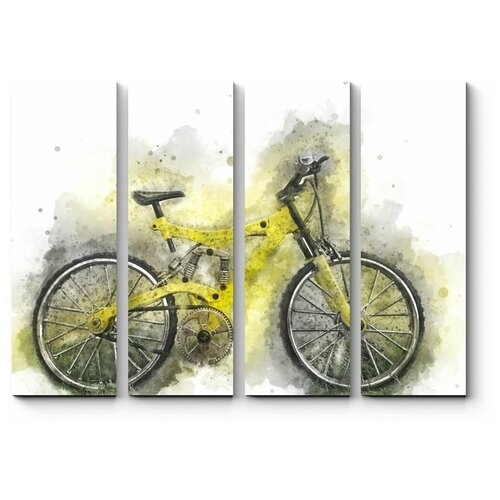 Модульная картина Абстрактный велосипед110x83