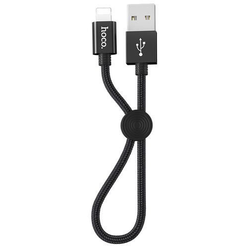 Кабель Hoco X35 Premium USB - Lightning, 0.25 м, 1 шт., черный