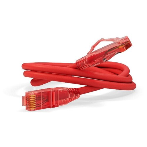 Патч-корд Hyperline PC-LPM-UTP-RJ45-RJ45-C5e-2M-LSZH, 2 м, 1 шт., красный