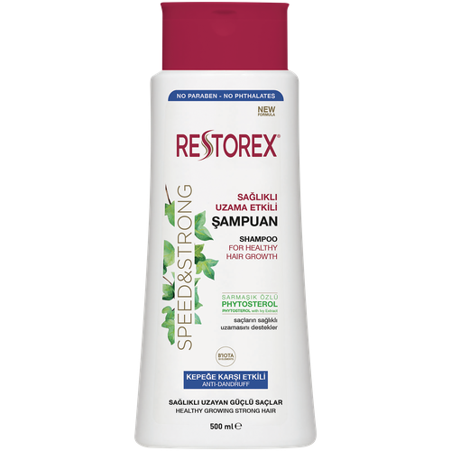Restorex Шампунь для роста здоровых волос, против выпадения, с фитостеролом, 500 мл