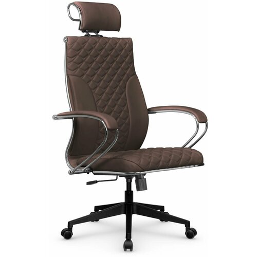 Компьютерное офисное кресло Metta L 2с 44С/К MPES, Топган, осн. 17832, Темно-коричневое