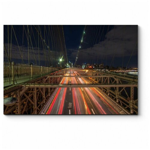 Модульная картина Ночной мост50x33