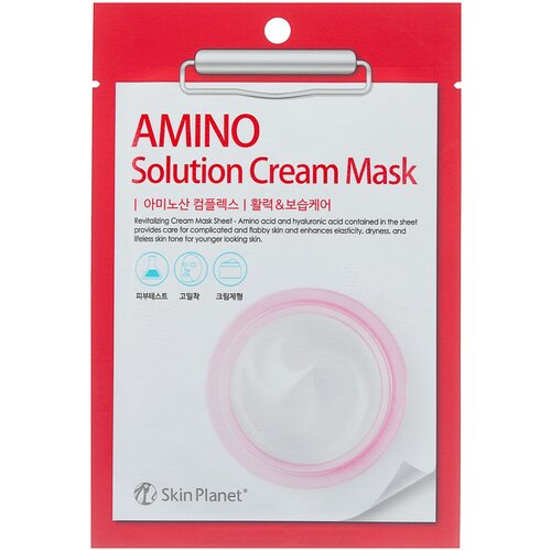 Skin Planet тканевая маска Mijin Skin Planet Amino Solution Cream Mask с аминокислотами, 30 г
