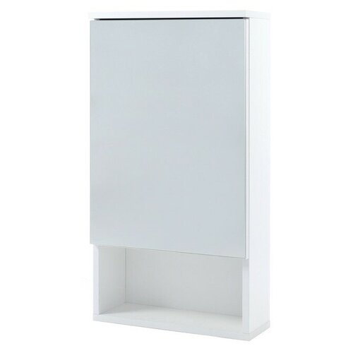 Шкаф-зеркало для ванной ALTERNA Вега 4002/4502/5002/5502, (ШхГхВ): 50х13.6х70 см, белый