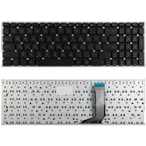 Клавиатура для ноутбука Asus X556 черная без рамки