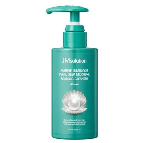 JM solution Marine Luminous Pearl Deep Moisture Foaming Cleanser-Pearl - Увлажняющая пенка для умывания с жемчугом