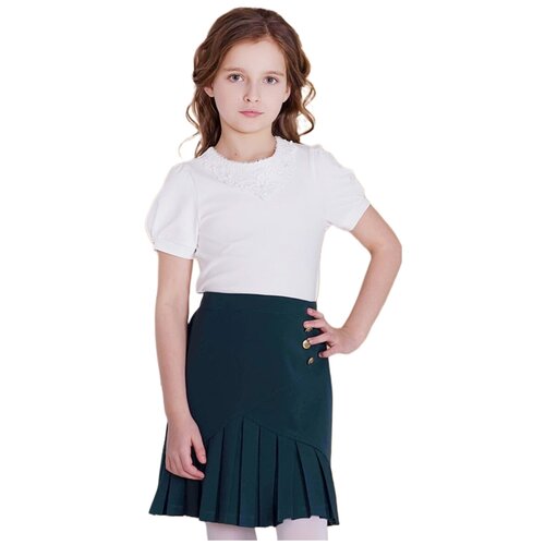 Школьная юбка Инфанта, размер 146/72, зеленый