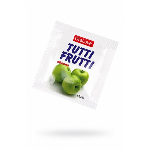Съедобная гель-смазка Tutti-Frutti со вкусом яблока 4 г