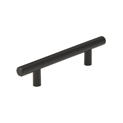 Ручка мебельная рейлинг d 12 mm 256/316, h32 матовый черный( 8 шт. )