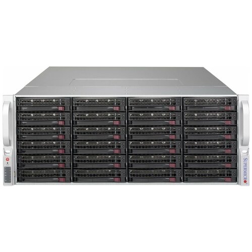 Сервер Supermicro SuperStorage 6049P-E1CR36L без процессора/без ОЗУ/без накопителей/количество отсеков 2.5" hot swap: 2/количество отсеков 3.5" hot swap: 36/2 x 1200 Вт/LAN 10 Гбит/c