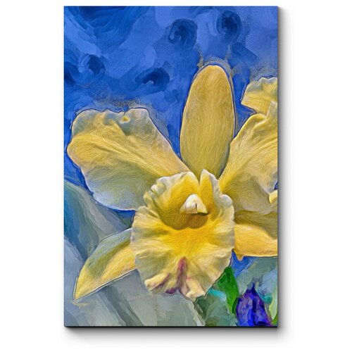 Модульная картина Нежные желтые орхидеи 30x45