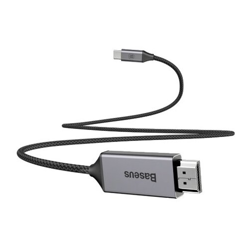 Кабель Baseus USB Type-C - HDMI (CATSY-0G), 1.8 м, dark grey