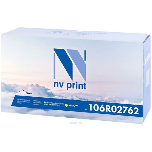 Картридж NV Print совместимый 106R02762 для Xerox Phaser 6020/6022/WorkCentre 6025/6027 (1000k) (желтый) {43046}