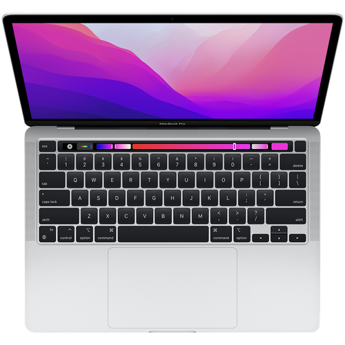 13.3" Ноутбук Apple MacBook Pro 13 2022 2560x1600, Apple M2, RAM 8 ГБ, LPDDR5, SSD 256 ГБ, Apple graphics 10-core, macOS, MNEP3, серебристый, английская раскладка