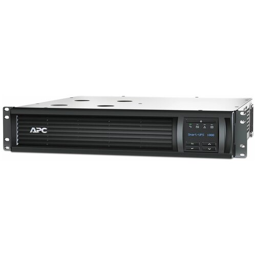 Интерактивный ИБП APC by Schneider Electric Smart-UPS SMT1000RMI2U черный 700 Вт