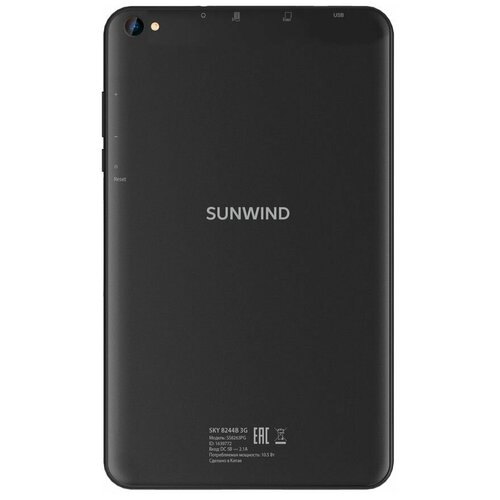 Планшет SunWind Sky 8244B 3G, 2GB, 16GB, 3G, Android 11.0 Go черный