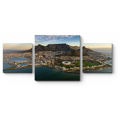 Модульная картина Потрясающая панорама Кейптауна 130x56