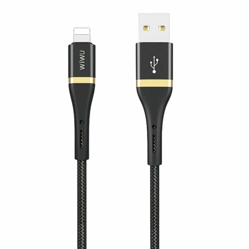 Кабель для передачи данных WIWU Elite Wi-C009 2.4A USB к Lightning 2 метра - Черный