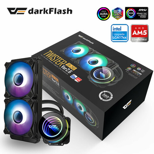 Система охлаждения DarkFlash 240мм Black