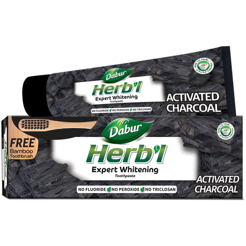 Зубная паста Dabur Herb’l Activated Charcoal, 150 г
