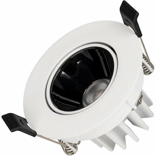 Светильник встраиваемый LED MS-FORECAST-BUILT-TURN-R82-8W Warm3000 (WH-BK, 32 deg, 230V) (Arlight, IP20 Металл, 5 лет) 035448