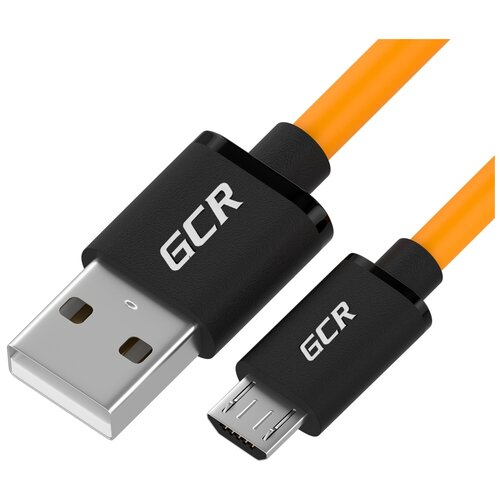 Кабель GCR USB - microUSB (GCR-UAQC2), 1 м, 1 шт., оранжевый