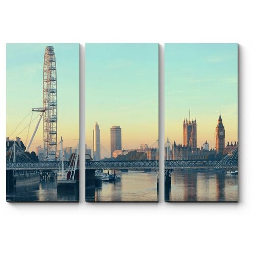 Модульная картина Чудесная панорама Лондона 130x93
