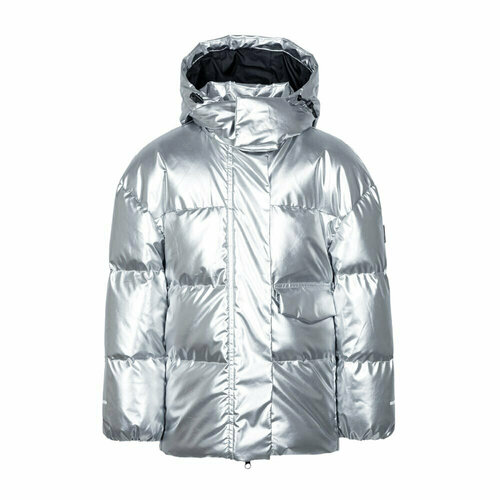 Куртка КОТОФЕЙ, размер 128, серебряный