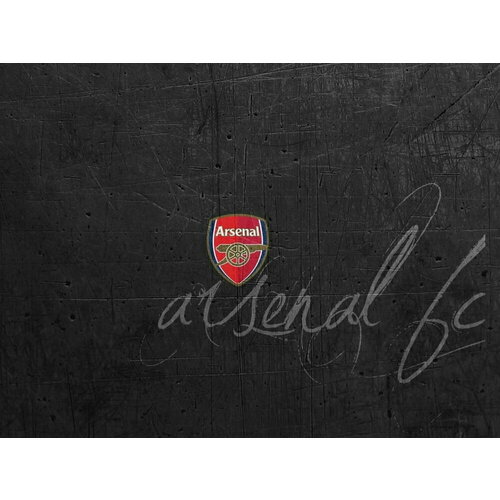 Плакат, постер на холсте Английский профессиональный футбольный клуб из Северного Лондона. Arsenal logo, логотип Арсенала/спорт. Размер 42 х 60 см