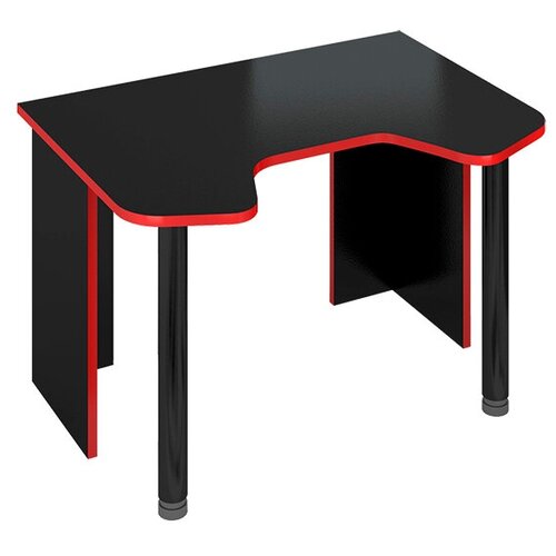 Мэрдэс игровой стол Домино Lite СКЛ-ИгрЧ, ШхГхВ: 120х90х77 см, цвет: черный/красный