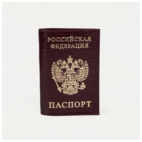 Обложка для паспорта , фиолетовый, бордовый