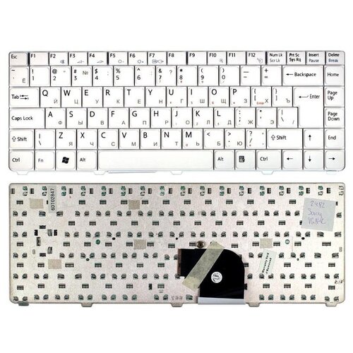 Клавиатура для ноутбука Sony Vaio VGN-C150PB белая