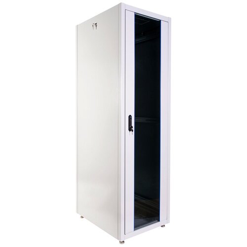 ЦМО Шкаф телекоммуникационный напольный эконом 42U (600 х 800) дверь стекло, дверь металл ШТК-Э-42.6.8-13АА