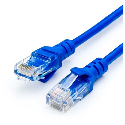 Atcom / Кабель для интернета Патч-корд UTP AT9160 RJ45, CAT.5e, 1 m синий
