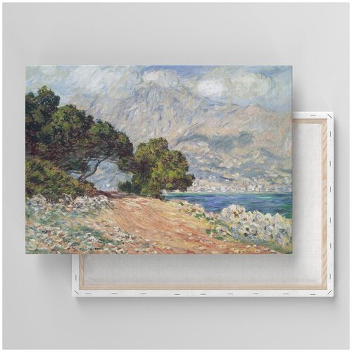 Картина на холсте с подрамником / Monet Claude - Meton Seen from Cap Martin, 1884 / Клод Моне