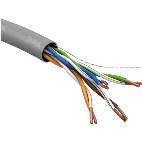 ЭРА Кабель витая пара U/UTP 4x2x24AWG Cat5e CU PVC 305м SIMPLE (2/24) (2/30)