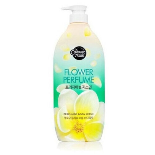 Парфюмированный гель для душа жасмин Kerasys Shower Mate Flower Perfume Body Wash Jasmine 900 мл