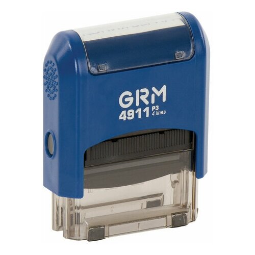 Штамп стандартный "копия верна" оттиск 38х14 мм синий GRM 4911 Р3, 2 шт