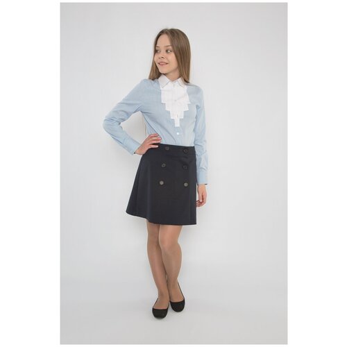 Школьная юбка Шалуны, размер 36, 146, синий