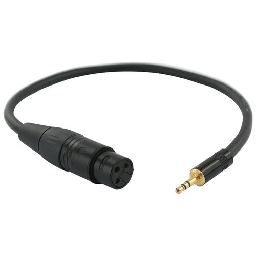 Кабельный адаптер JJC CABLE-XLR2MSM Cable Adapter with 3.5mm mini audio input Mono Microphones with 3-pin XLR output