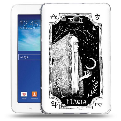 Чехол задняя-панель-накладка-бампер MyPads лунная магия для Samsung Galaxy Tab 3 Lite 7.0 SM-T110/T111 противоударный