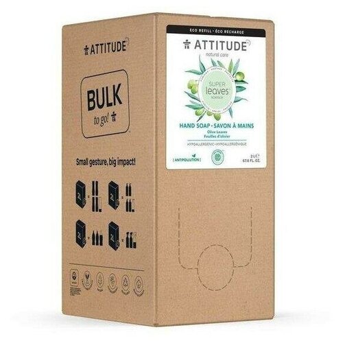 ATTITUDE Bulk2 Go Super Leaves Жидкое мыло Листья оливы