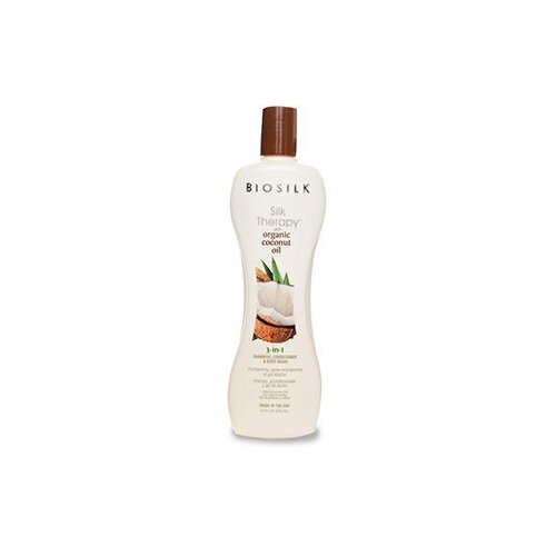 Средство для волос и тела "Biosilk" с органическим кокосовым маслом 3в1, 355 мл, США