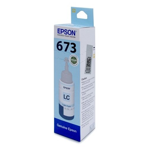 Чернила Epson C13T673598, 5400 стр, голубой