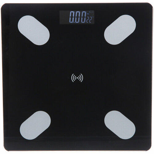 Весы напольные электронные «SMART-Weight» 26*26*0,4 см, bluetooth (работает от 2хААА), Черный