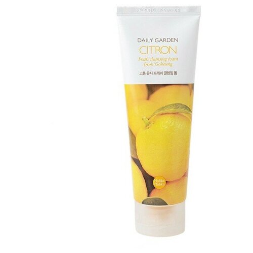 Holika Holika Daily Garden Citron Fresh cleansing foam from Goheung Очищающая пенка с цитроном 120 мл