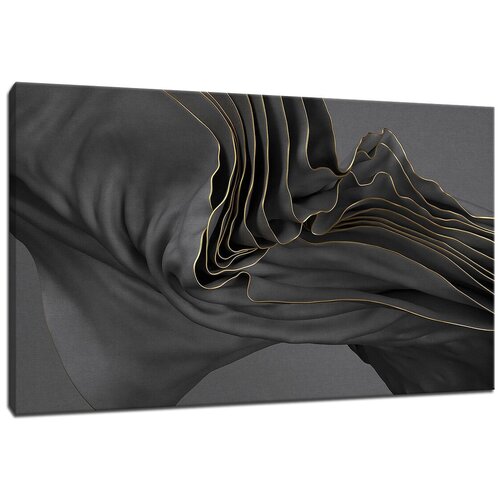 Картина Уютная стена "Объемные струящиеся волны" 110х60 см